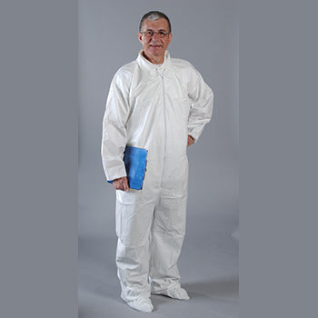Critical Cover® ComforTech® Cleanroom Coveralls - White w/Boots – CT ...